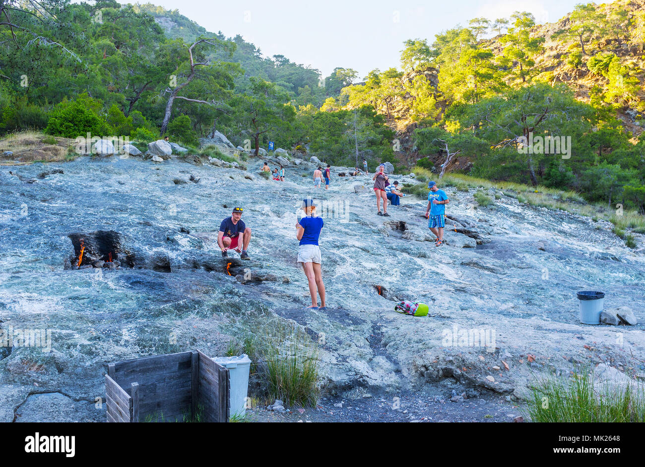 Chimaera Yanartas Turkey Cirali Stockfotos und -bilder Kaufen - Alamy