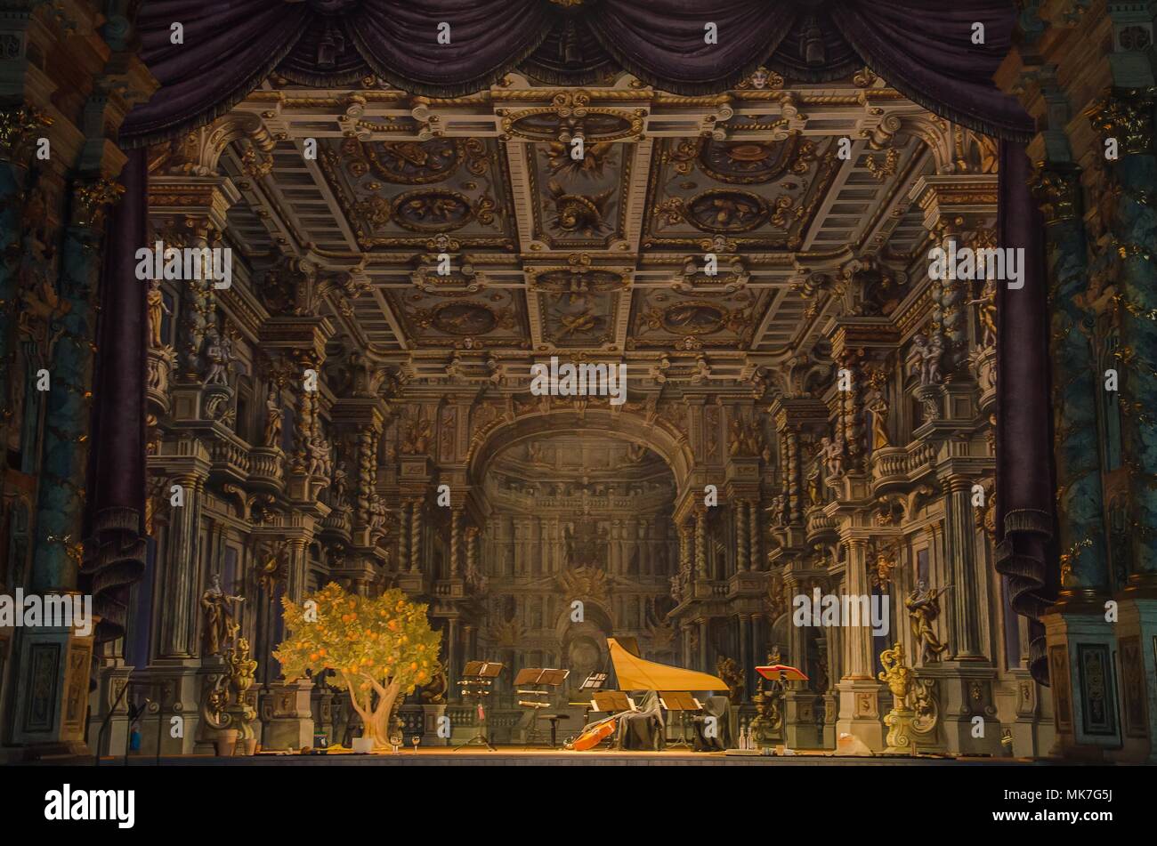 Das Markgräfliche Opernhaus in Bayreuth ist ein Meisterwerk der barocken Hof theater Architektur ...