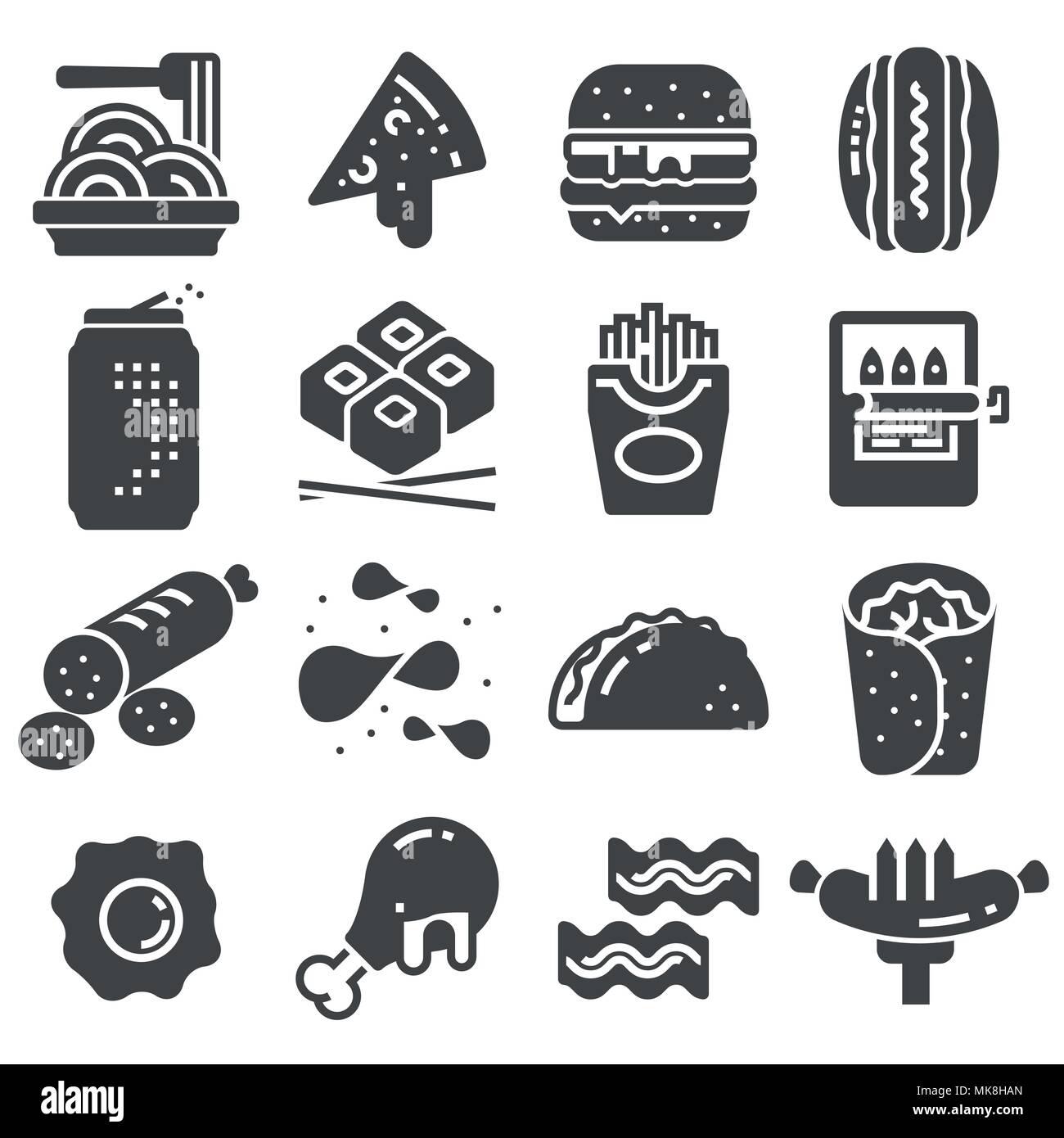 French fries fast food pictogram Stock-Vektorgrafiken kaufen - Alamy