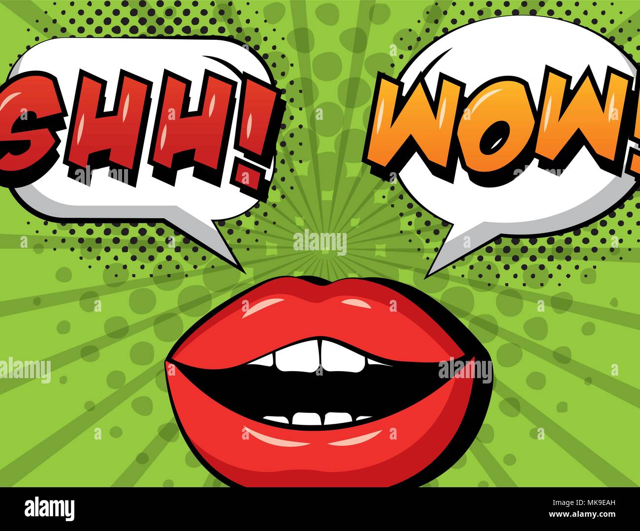 Shhh comic -Fotos und -Bildmaterial in hoher Auflösung – Alamy