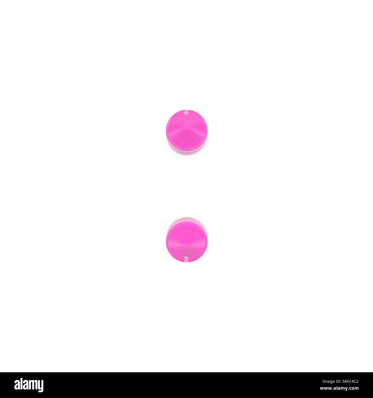 Rosa Wachs crayon mathematische Operation Symbol der Teilung oder ...