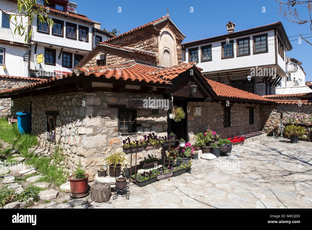 Kirche von St Bogorodica Bolnicka in Ohrid, UNESCO-Welterbe, Mazedonien ...