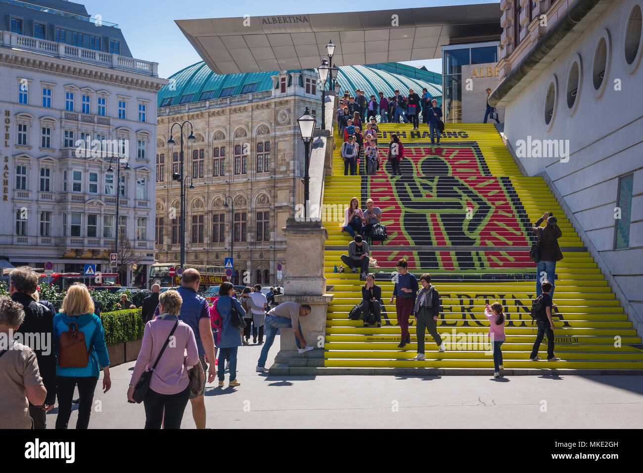 Stairs museum albertina vienna austria -Fotos und -Bildmaterial in ...
