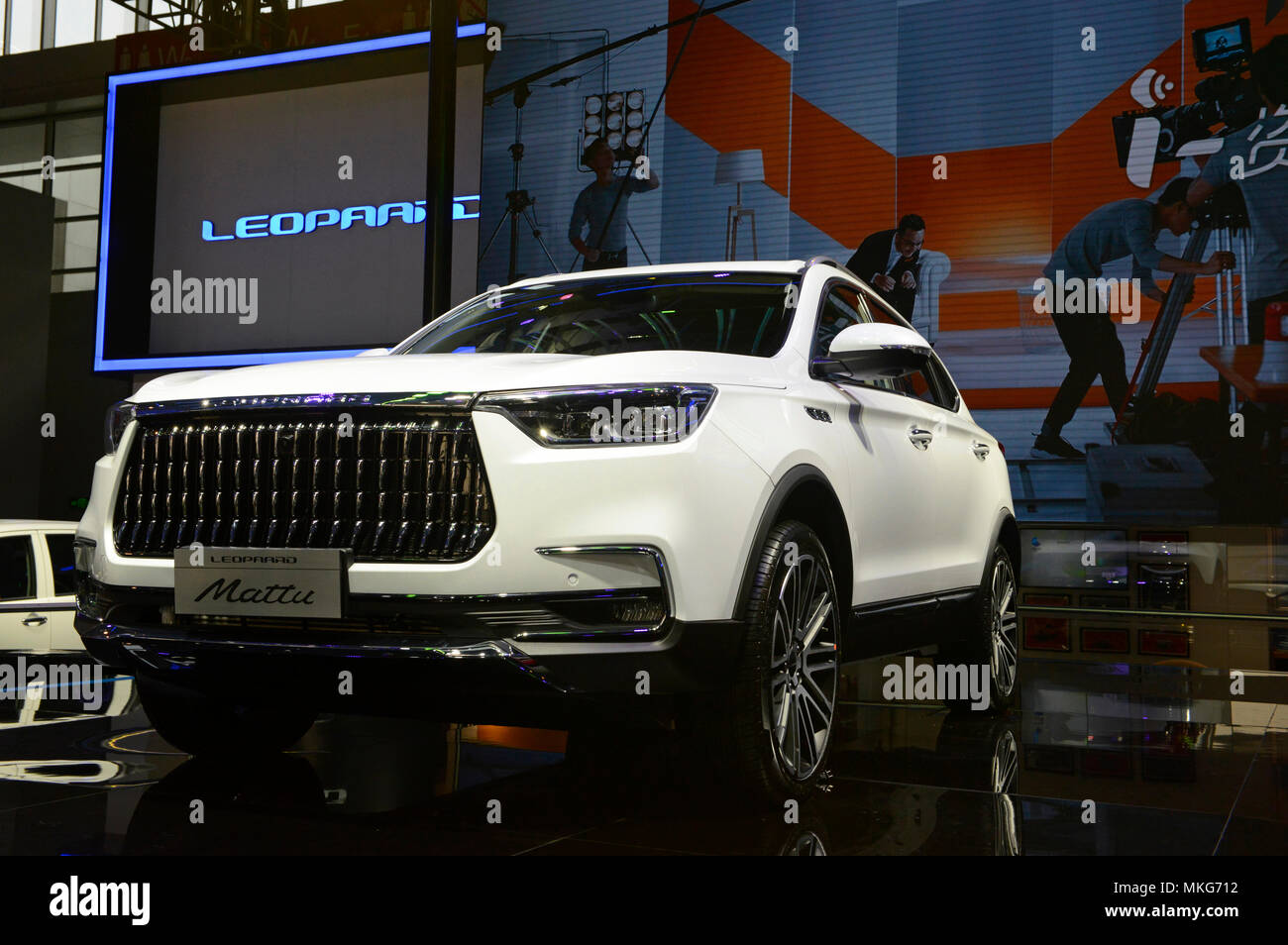 Eine Leopaard Mattu SUV am Autochina Motor 2018 in Peking, wird von changfeng Motoren von Chinas ...