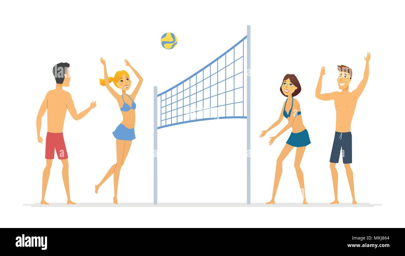 Volleyball cartoon -Fotos und -Bildmaterial in hoher Auflösung – Alamy