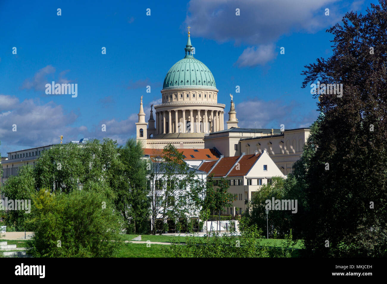 Kirche Dom St. Nikolai, Potsdam, Kirchenkuppel St Stockfotografie - Alamy