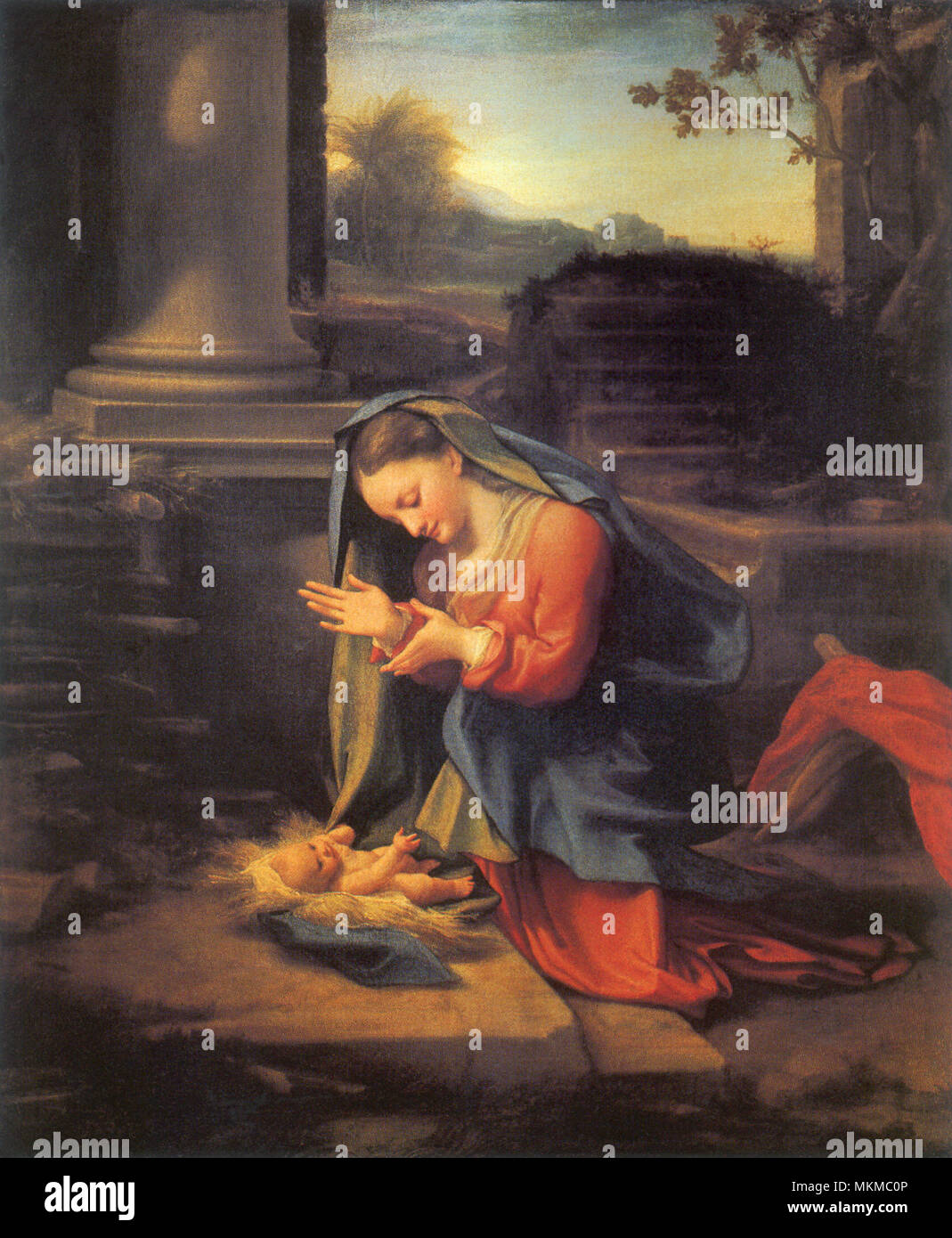 Anbetung Kind Jesus Stockfotos und -bilder Kaufen - Alamy