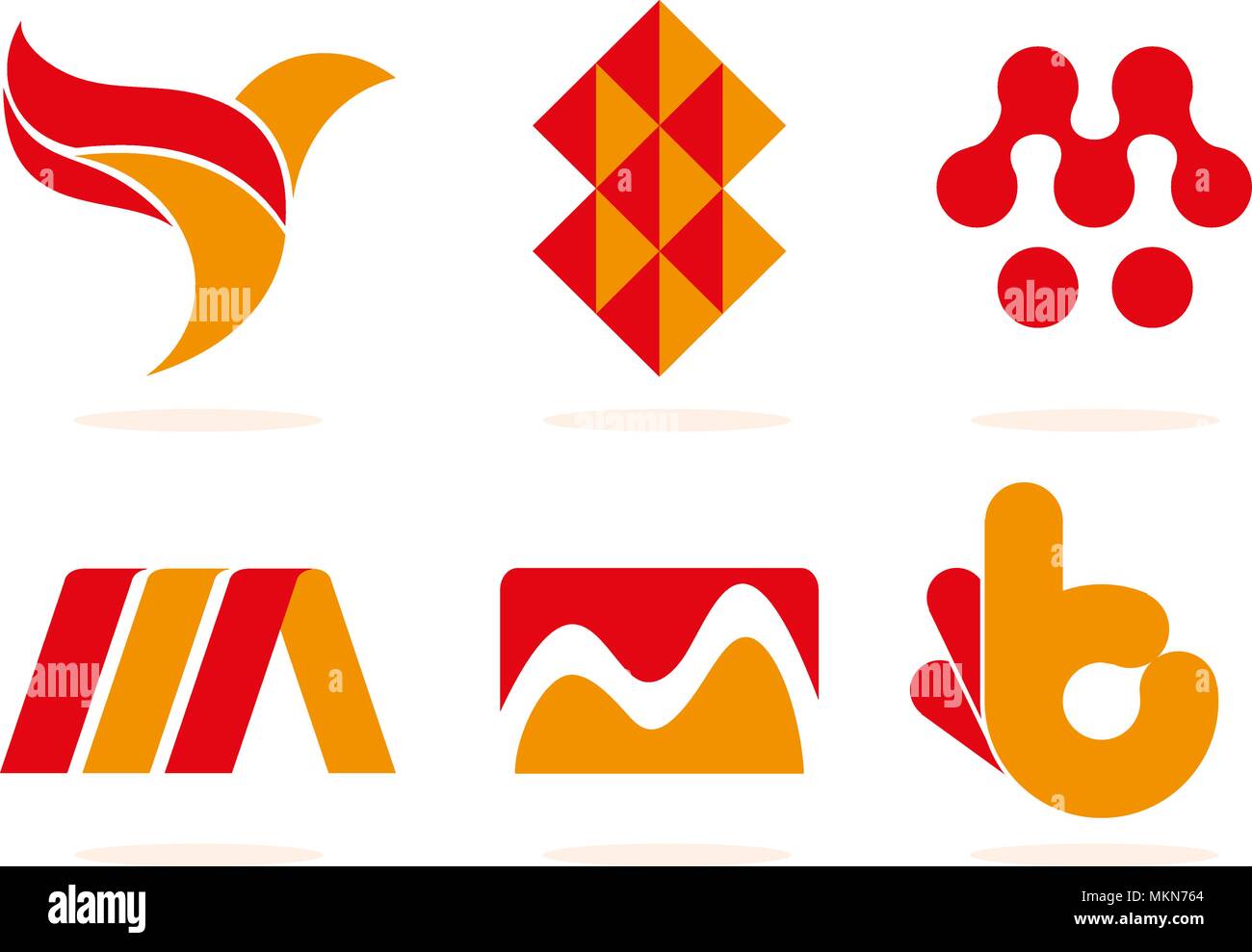 Rotes logo abzeichen symbol emblem Stock-Vektorgrafiken kaufen - Seite ...