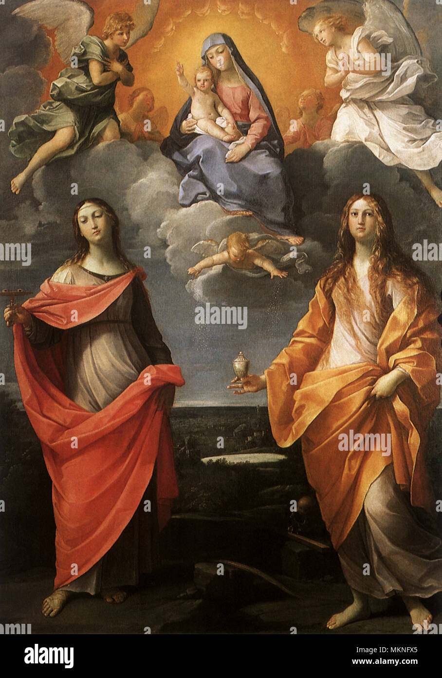 Madonna und Kind Mit Mary Magdalen Stockfotos und -bilder Kaufen - Alamy