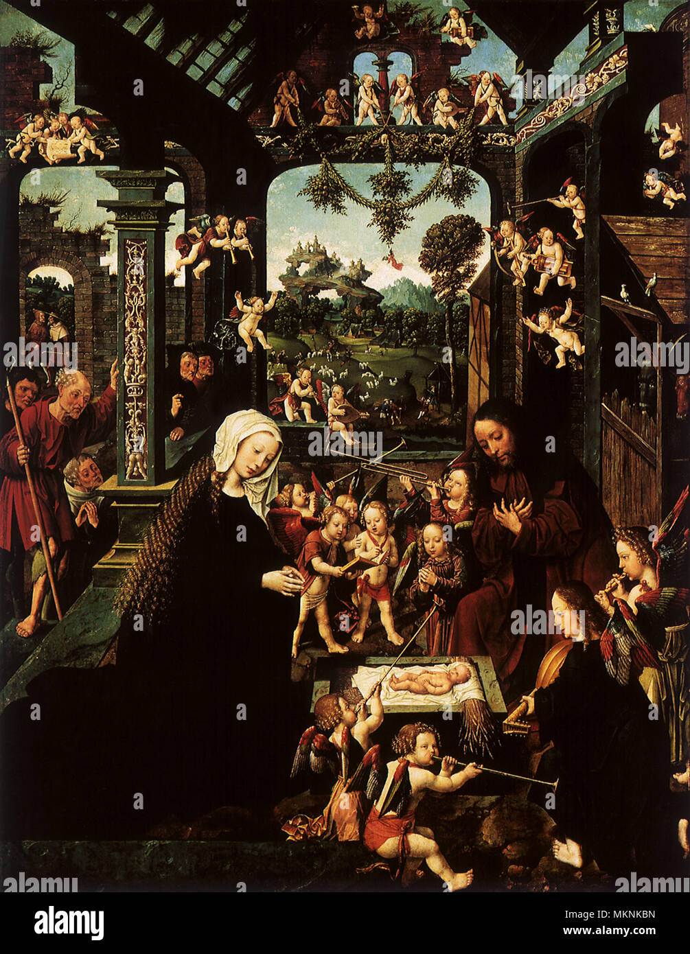 Adoration of the christ child -Fotos und -Bildmaterial in hoher Auflösung – Alamy