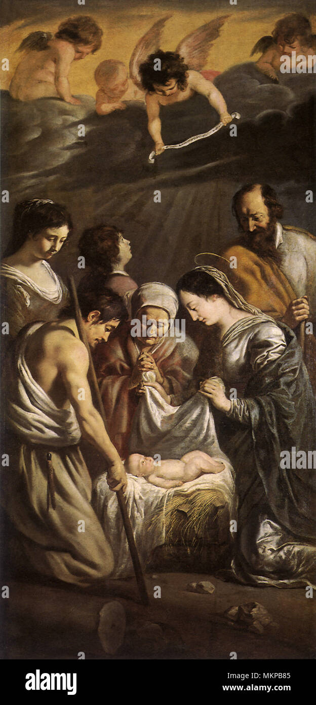 Anbetung des jesuskindes durch die hirten -Fotos und -Bildmaterial in hoher Auflösung – Alamy