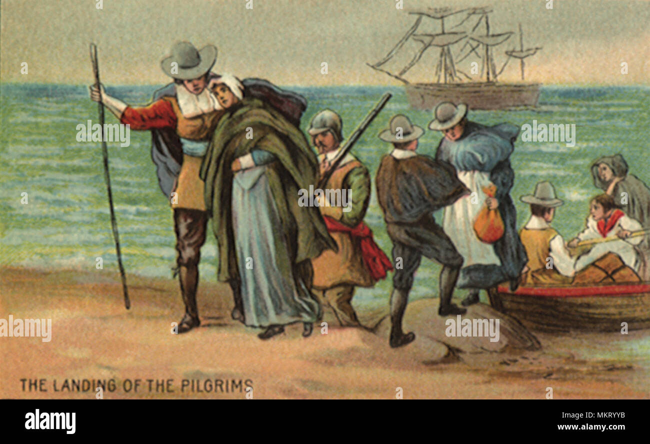Pilgrims Landing Stockfotos und -bilder Kaufen - Alamy