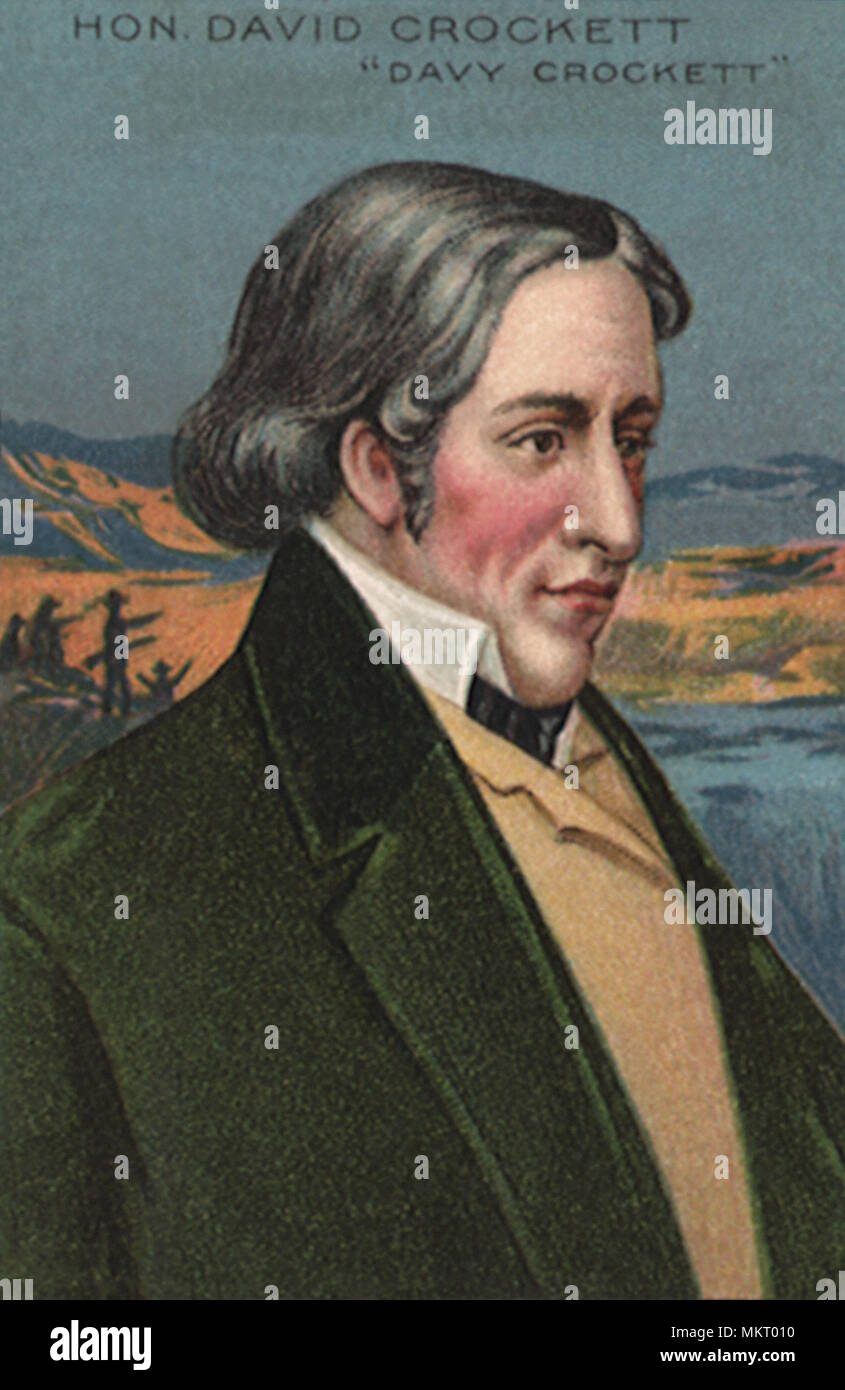 Davy Crockett Frontiersman Stockfotografie - Alamy