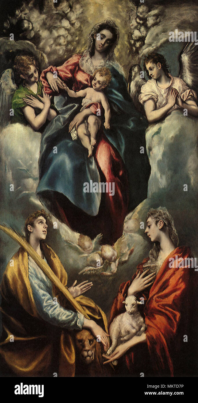 Madonna and child with saint agnes and saint martina -Fotos und -Bildmaterial in hoher Auflösung ...