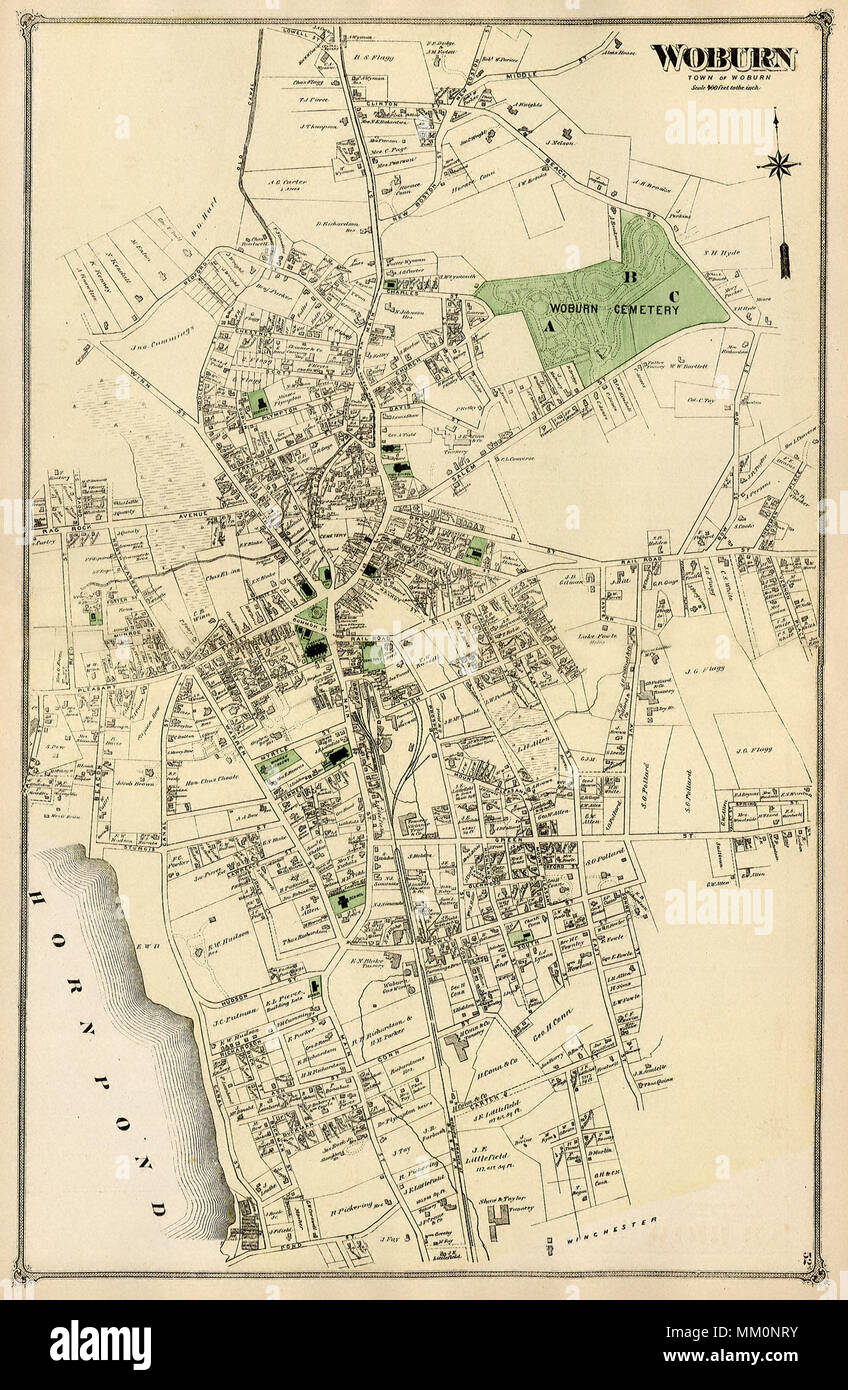 Woburn massachusetts karte -Fotos und -Bildmaterial in hoher Auflösung ...