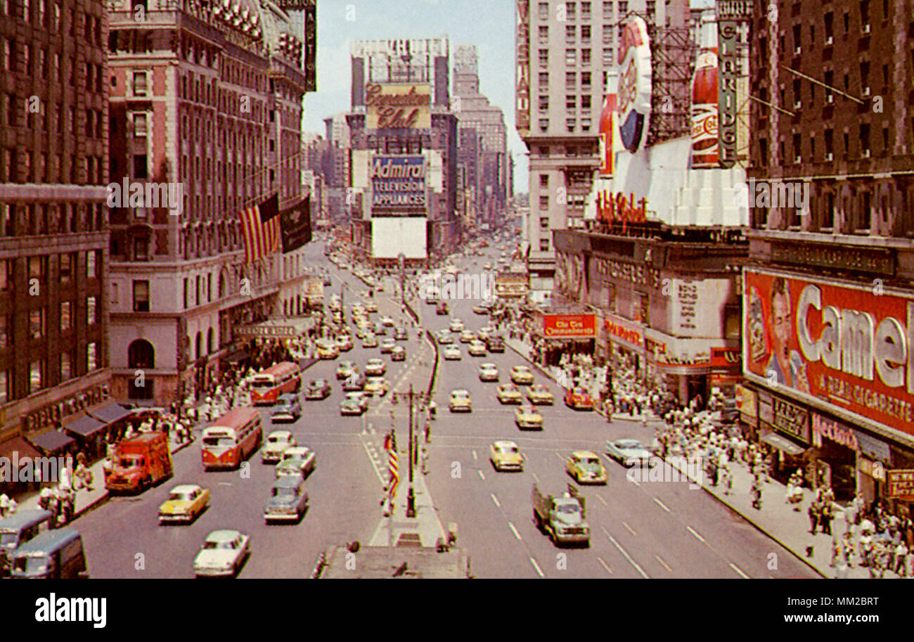Times Square. New York City. 1960 Stockfotografie - Alamy