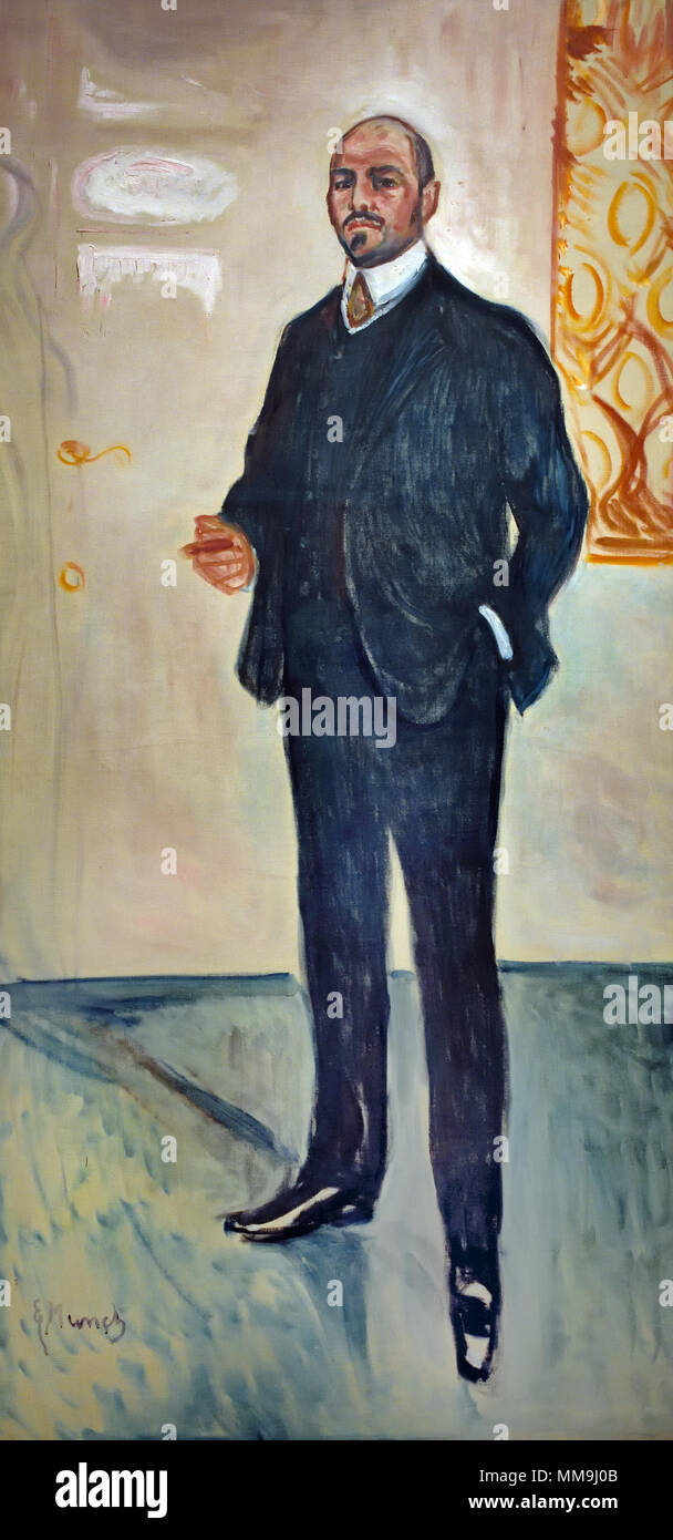 Walther Rathenau (1867-1922), 1907, durch Edvard Munch 1863-1944 ...