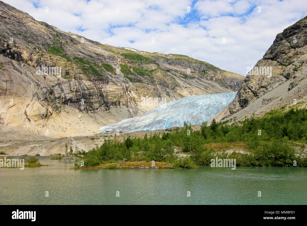 Nigardsbreen Gletscher, einer schönen Arm der großen Gletscher ...