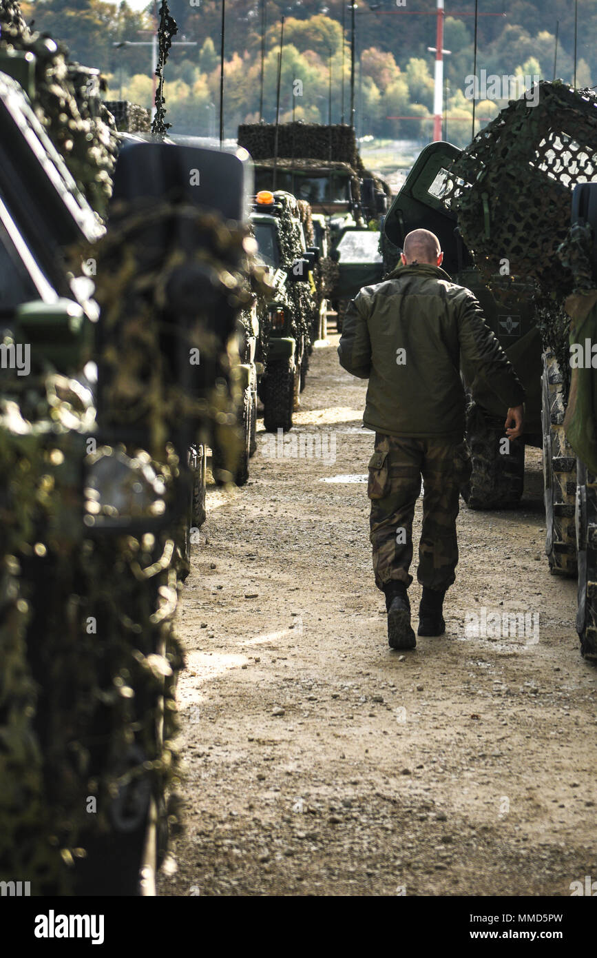 HOHENFELS, Deutschland - eine französische Fremdenlegion Soldat ...