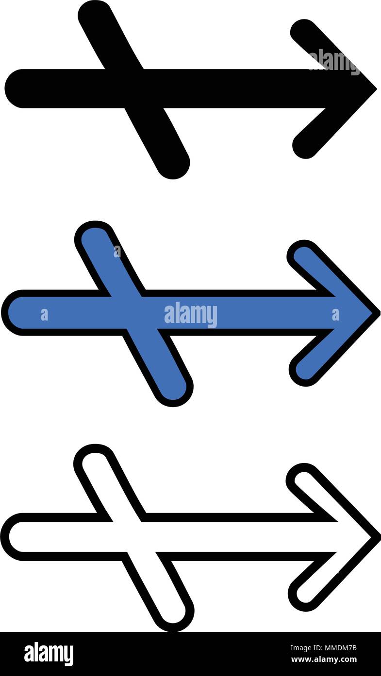 Pfeil durchgestrichen -Fotos und -Bildmaterial in hoher Auflösung – Alamy