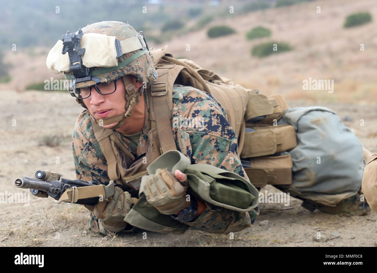 Us Marine Corps Lance Cpl. Rudy Huerta, eine Bekämpfung der Ingenieur ...