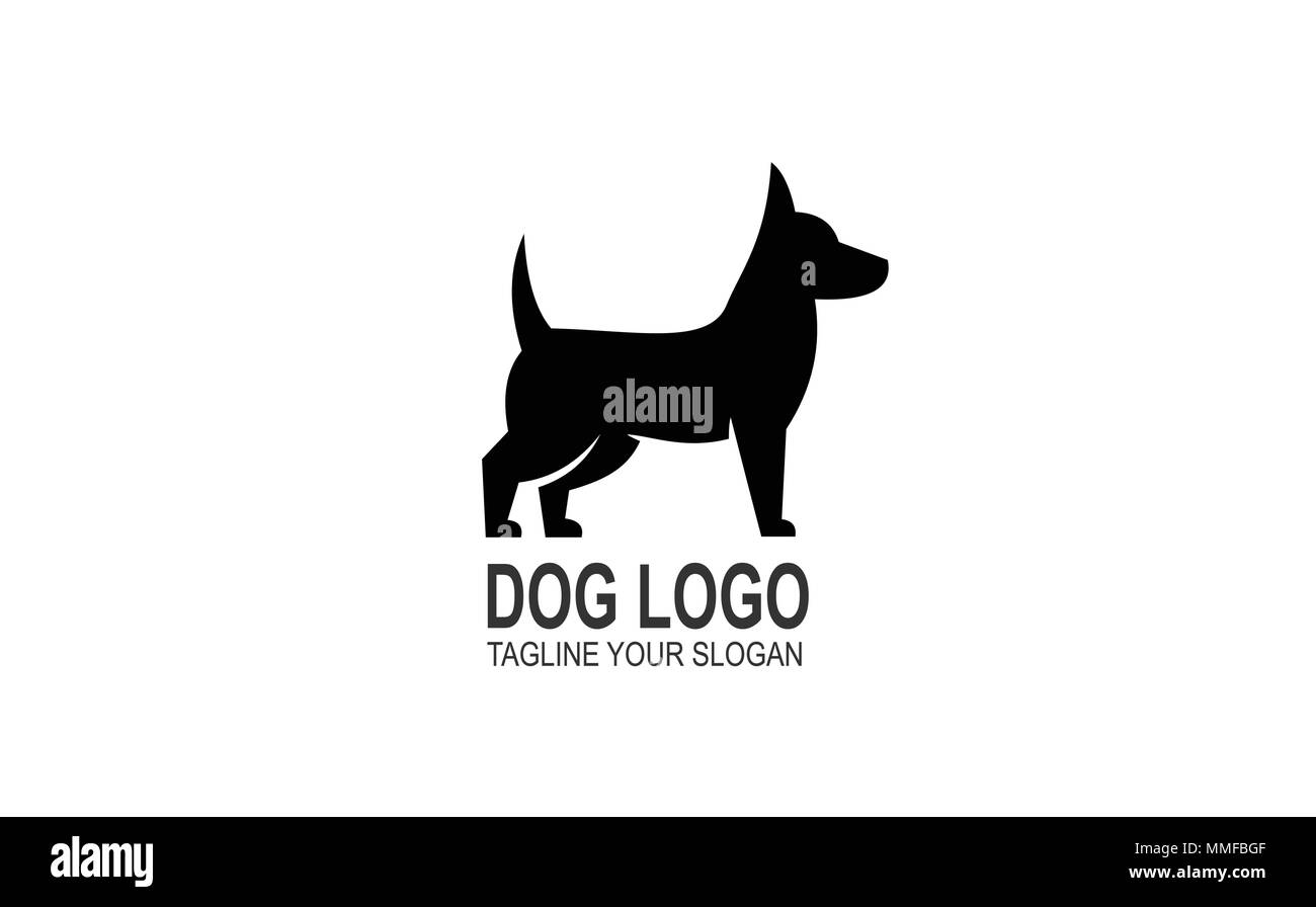 Black dog logo -Fotos und -Bildmaterial in hoher Auflösung – Alamy