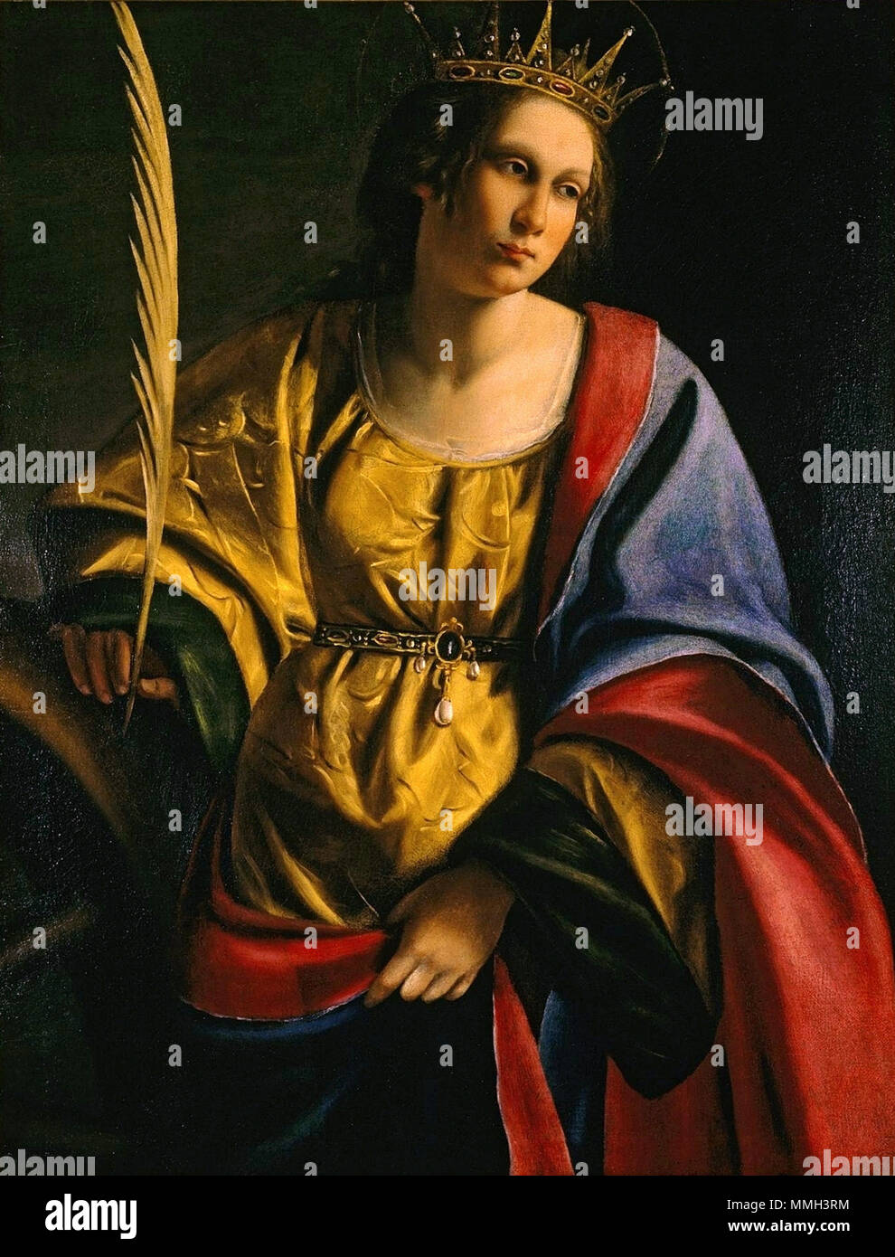 Italienisch: Santa Caterina di Alessandria die Heilige Katharina von Alexandria. ca. 1620 ...