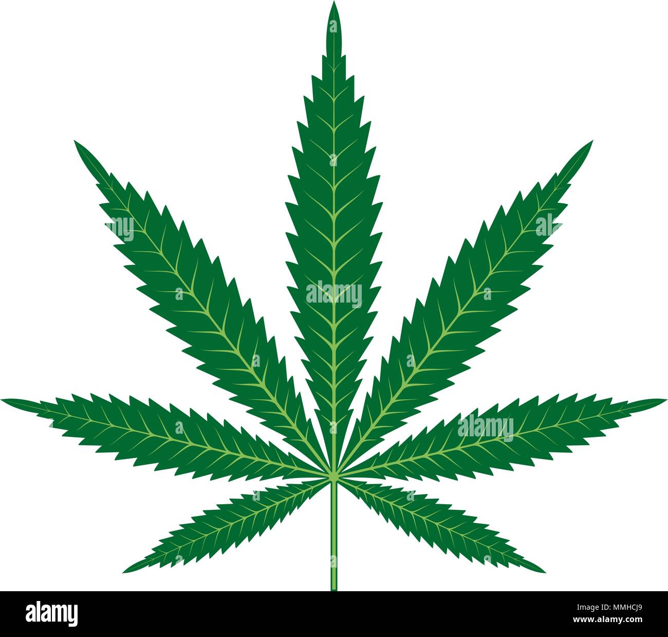 Cannabis plant illustration Stock-Vektorgrafiken kaufen - Alamy