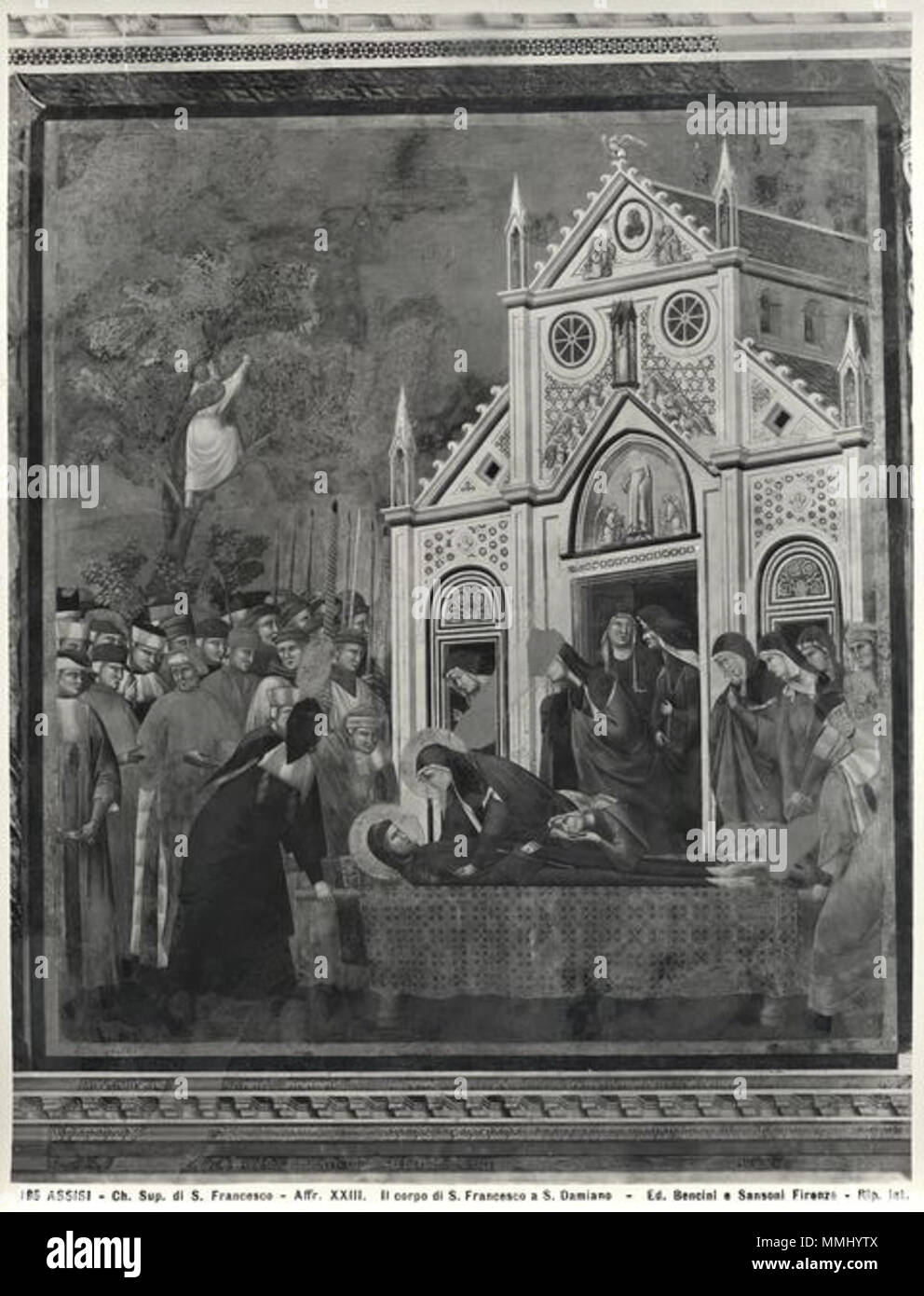 . "Giotto", Pianto di Santa Chiara e delle compagne. 1290 s. Siehe Dateiname oder Kategorie ...