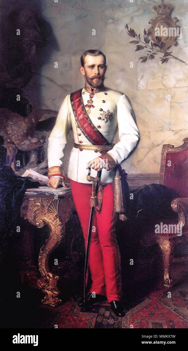 . Mayerling, Szene des Dramas mit Kronprinz Rudolf von Österreich ...