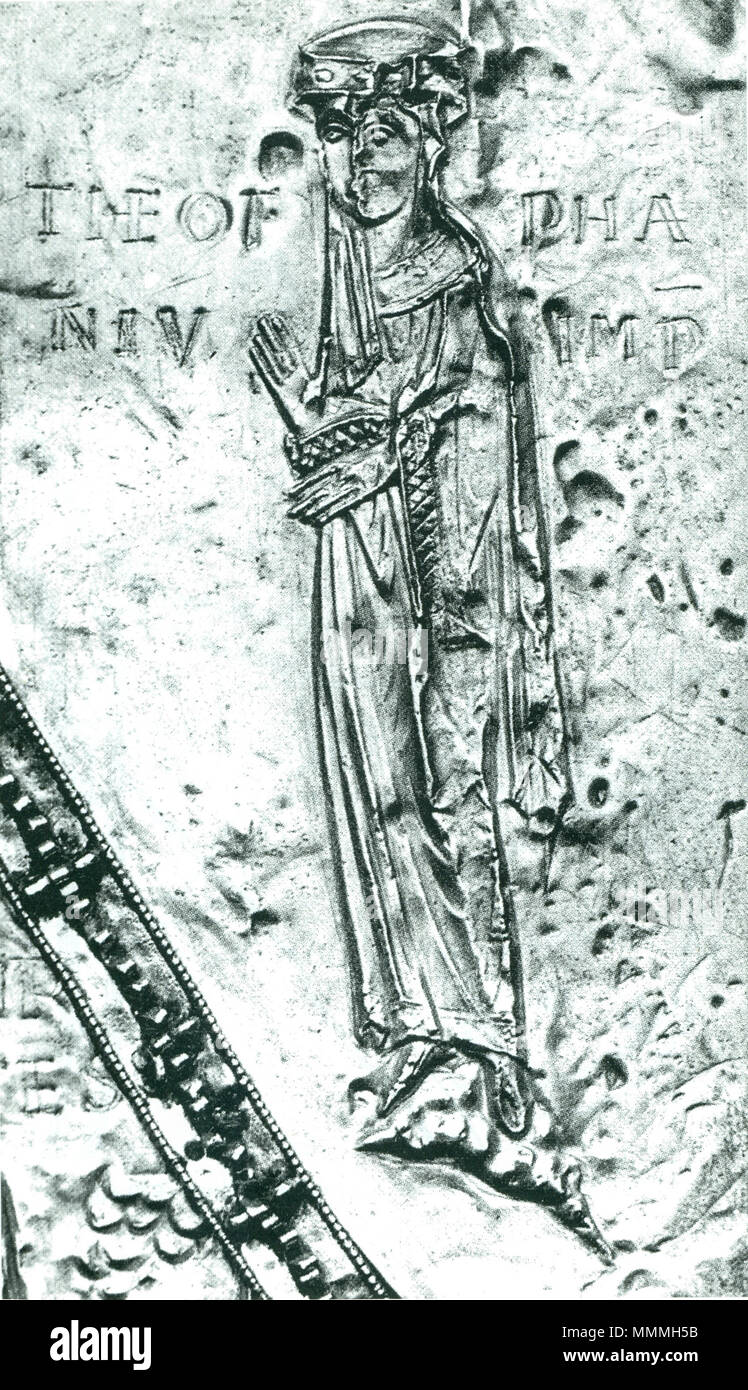 Kaiserin Theophanu. ca. 990. Kaiserin Teophanu Stockfotografie - Alamy