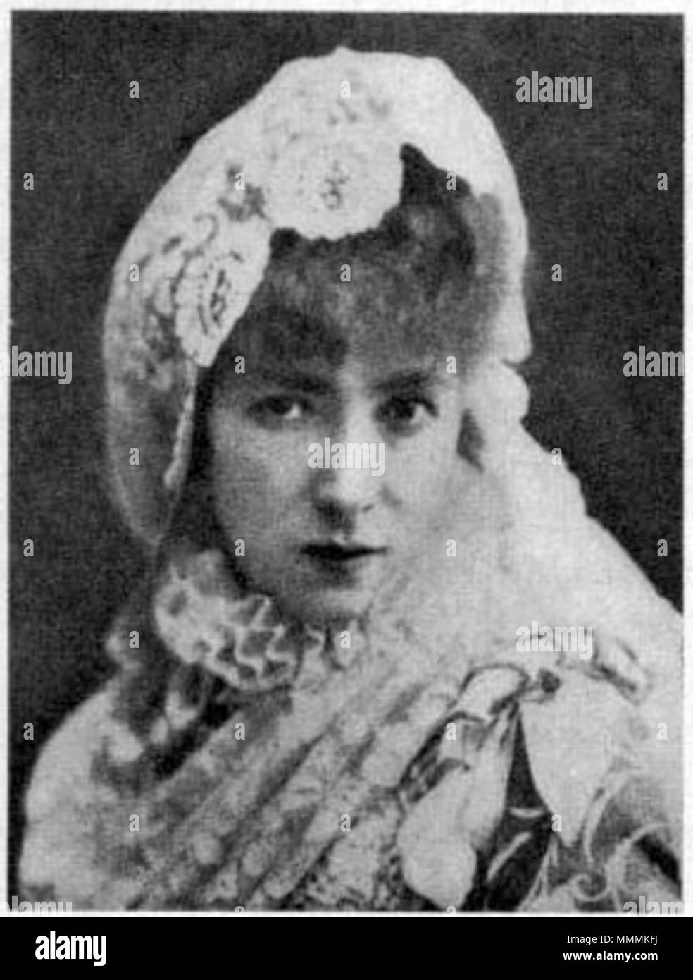 Portrait of sarah bernhardt Schwarzweiß-Stockfotos und -bilder - Alamy