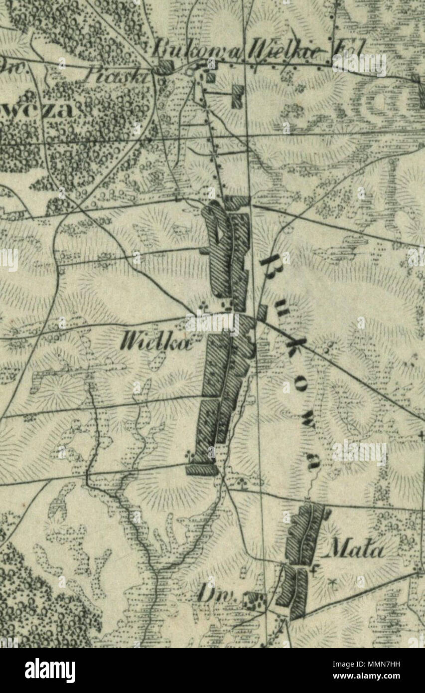 . Polski: Bukowa Wielka ich Mała na Karcie Topograficznej ...