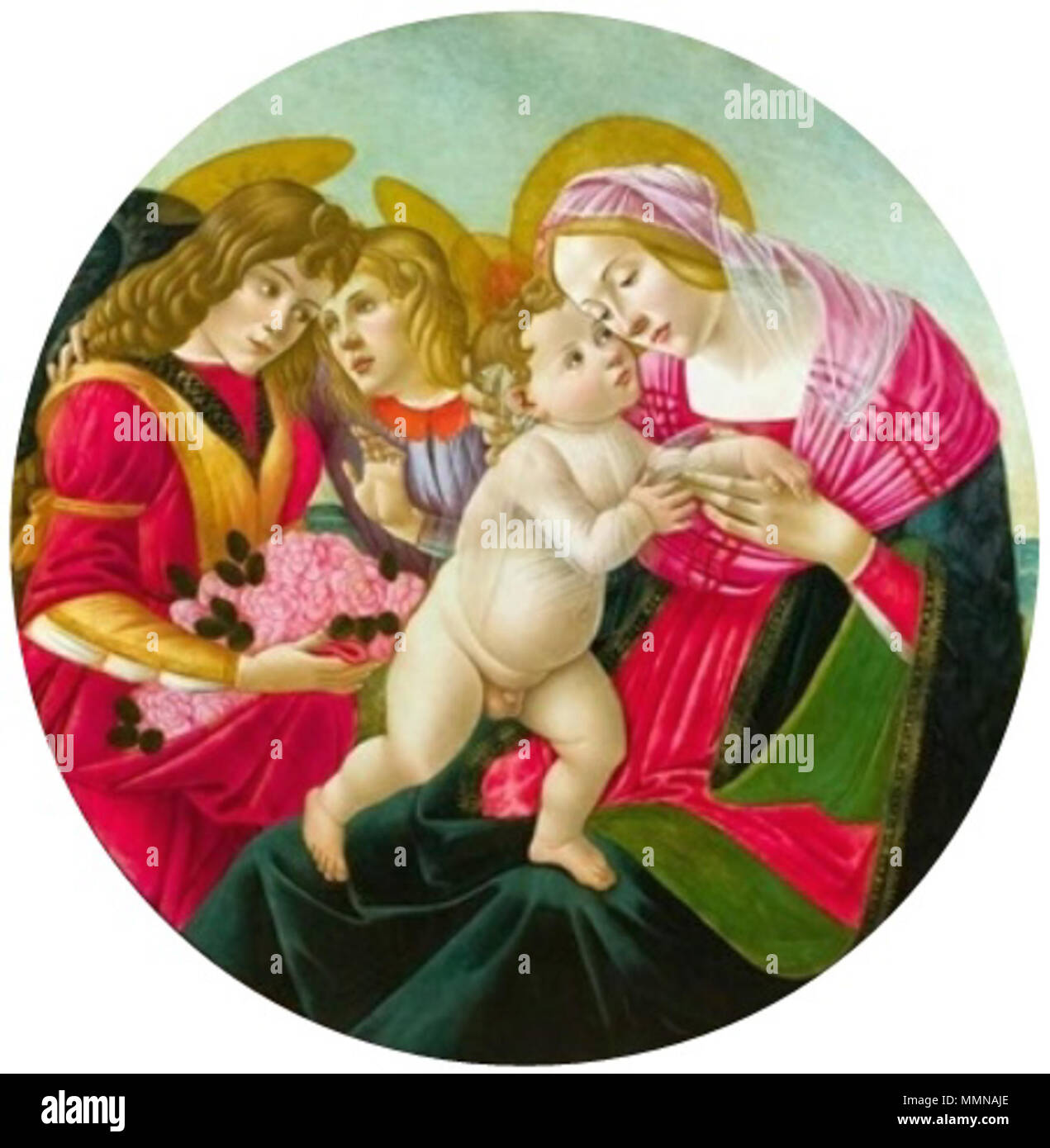 Botticelli Madonna Child Angels Stockfotos und -bilder Kaufen - Alamy