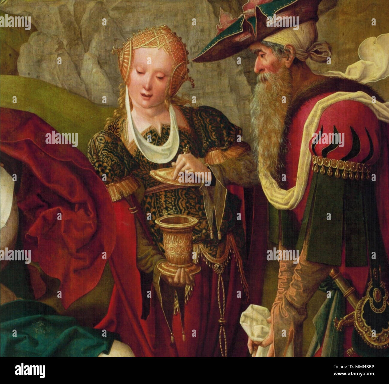 Die Klage über den toten Christus (Detail). ca. 1520. Meister der Groote Anbetung Wehklage ...