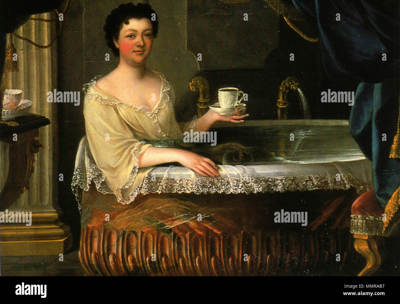 Baden Frauen. 17. Jahrhundert. Schlecht-mit-Schokolade-17-Jahrhundert Stockfotografie - Alamy