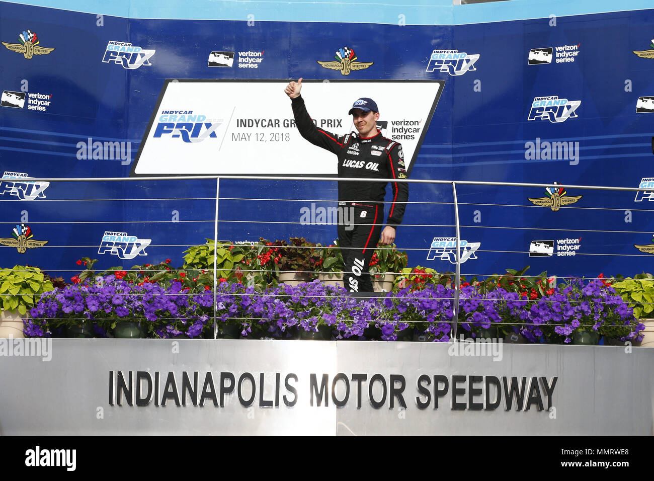 Indianapolis, Indiana, USA. 12. Mai 2018. ROBERT WICKENS (6) von Kanada ...