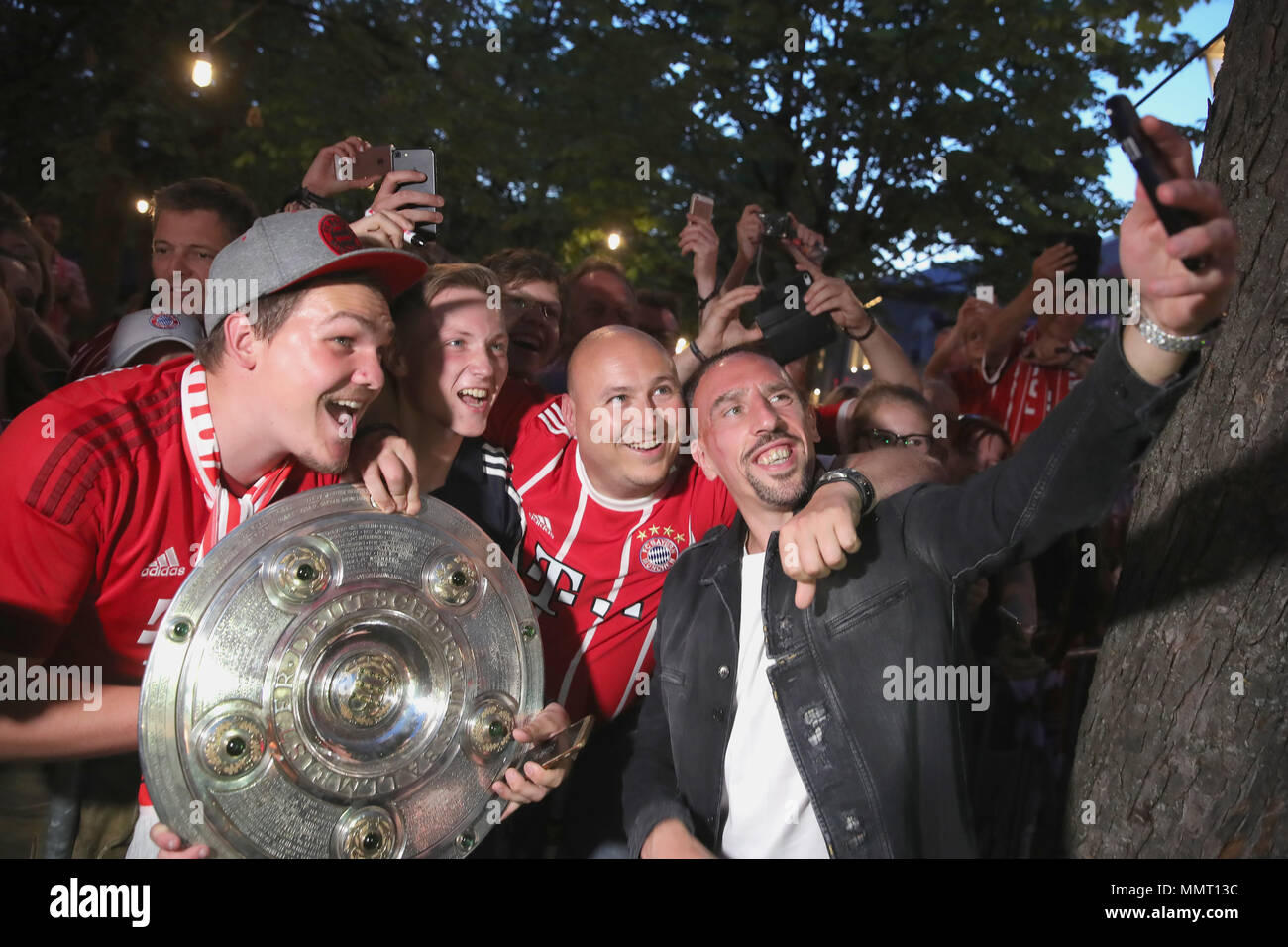 München, Deutschland. 12. Mai 2018. Franck Ribery (FC Bayern München ...