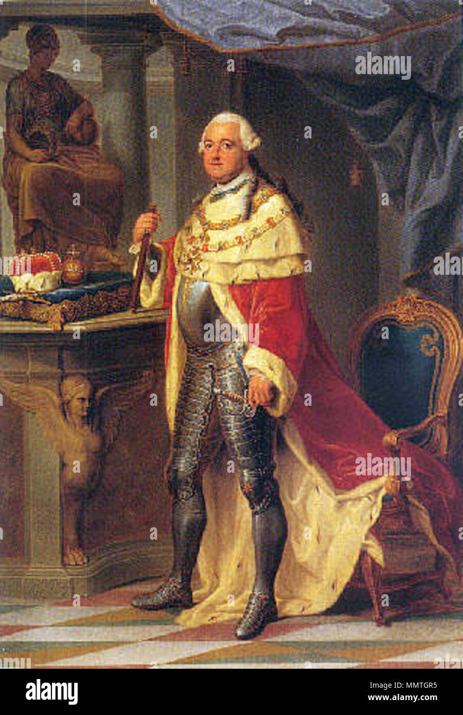 Porträt von Karl Theodor, Kurfürst von Bayern (1724-1799). 1781. Carl ...