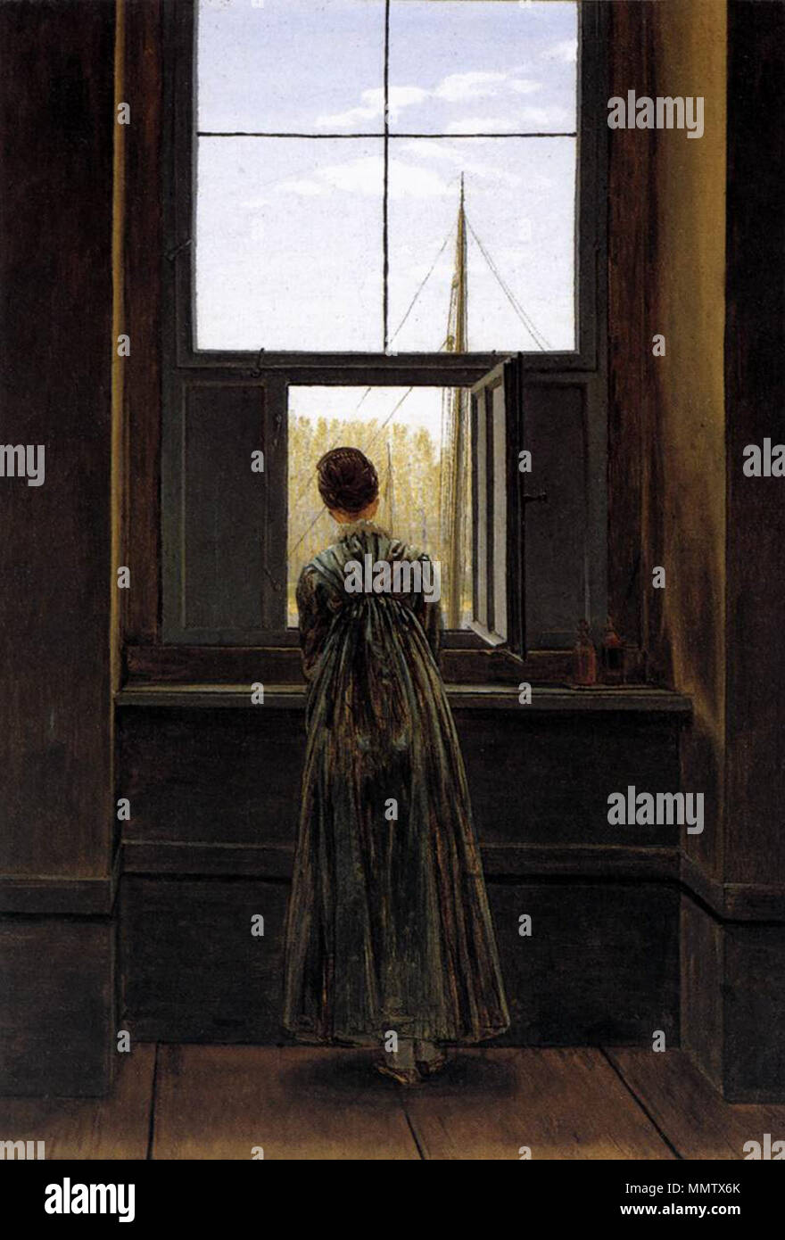 Frau am Fenster. 1822. Caspar David Friedrich - die Frau am Fenster ... Frau am Fenster. 1822. Caspar David Friedrich - die Frau am Fenster ...