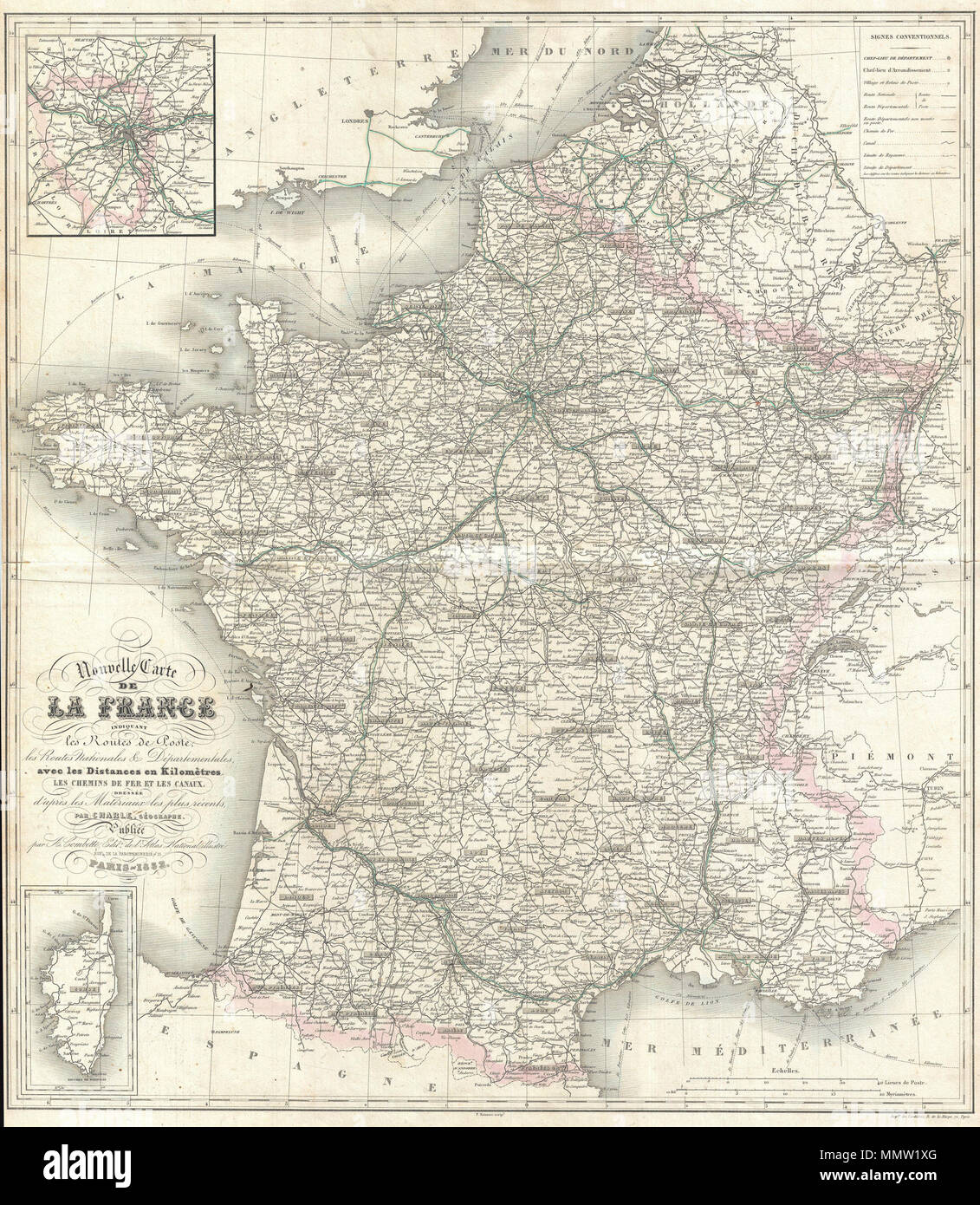 English channel map france -Fotos und -Bildmaterial in hoher Auflösung ...