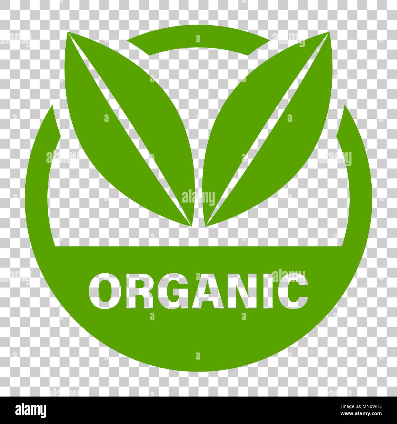 Bio-siegel Abzeichen vektor Icon im flachen Stil. Eco Bio Produkt ...