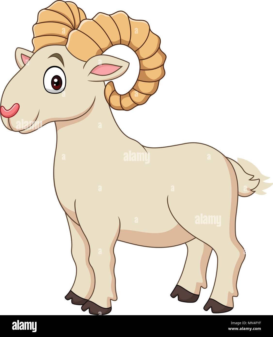 Funny goat cartoon Stock-Vektorgrafiken kaufen - Alamy