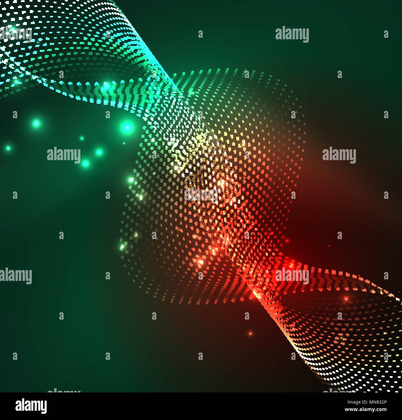 Vector wave Partikel Hintergrund. Vector wave Partikel Hintergrund - 3D ...