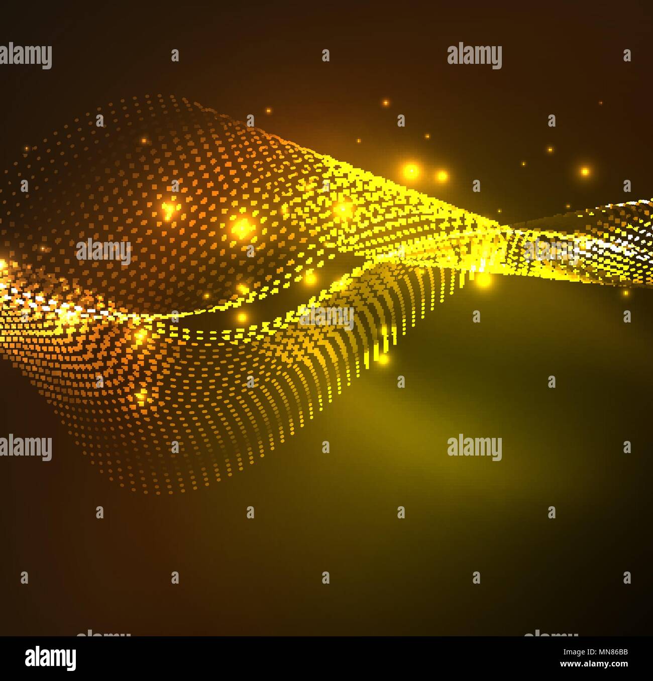 Vector wave Partikel Hintergrund. Vector wave Partikel Hintergrund - 3D ...