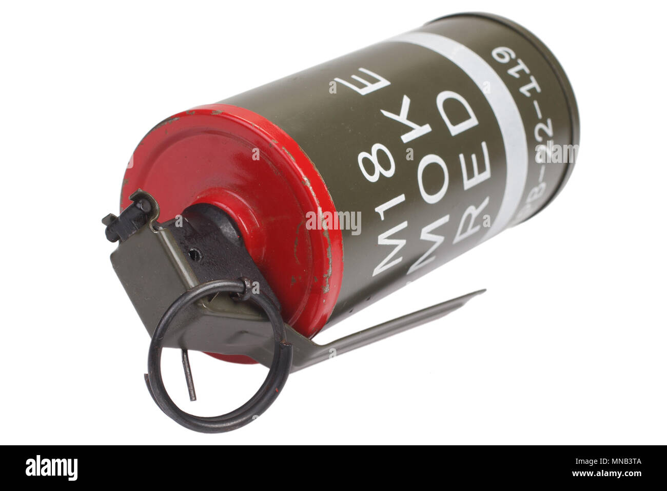 M 18 Red Smoke Grenade Stockfotografie - Alamy