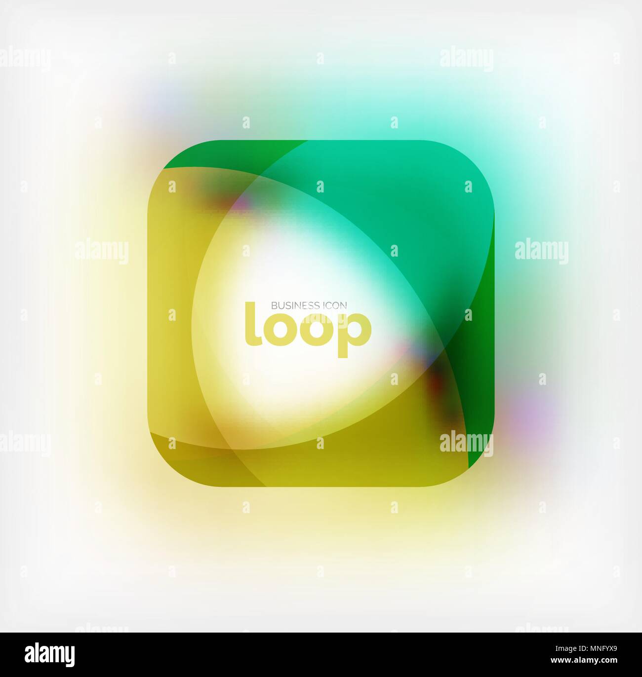 Vektor square Loop business Symbol, geometrische Symbol erstellt von ...