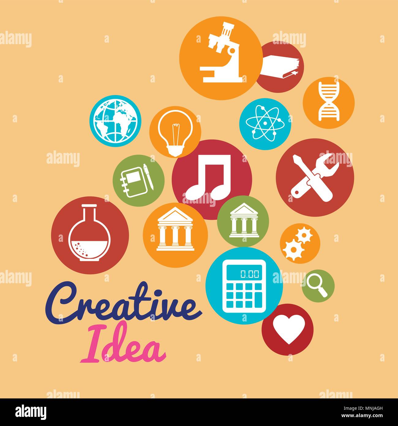 Kreative Ideen Symbole Stock-Vektorgrafik - Alamy