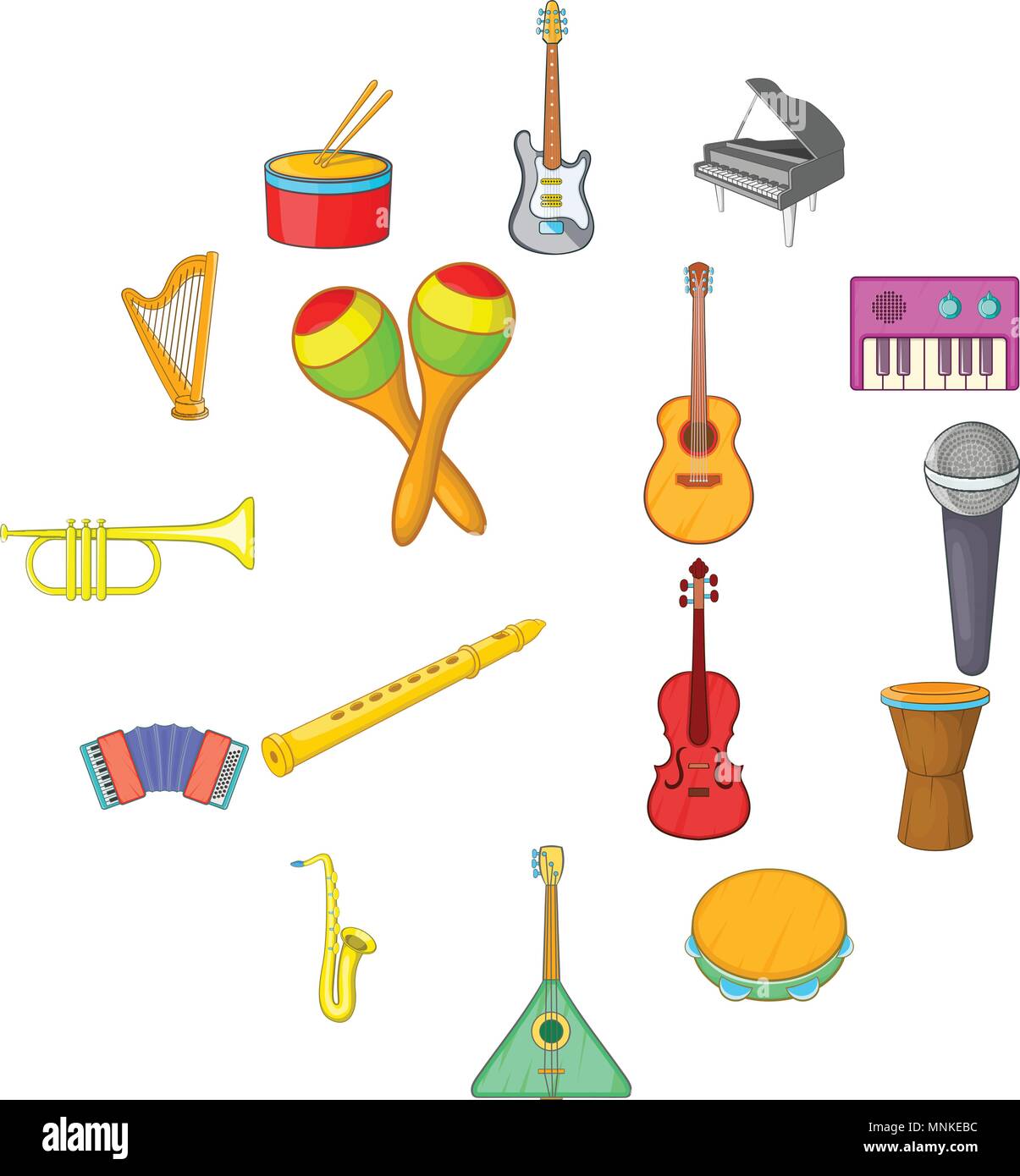 Cartoon Trumpet Instrument Music Wind Stockfotos und -bilder Kaufen - Alamy