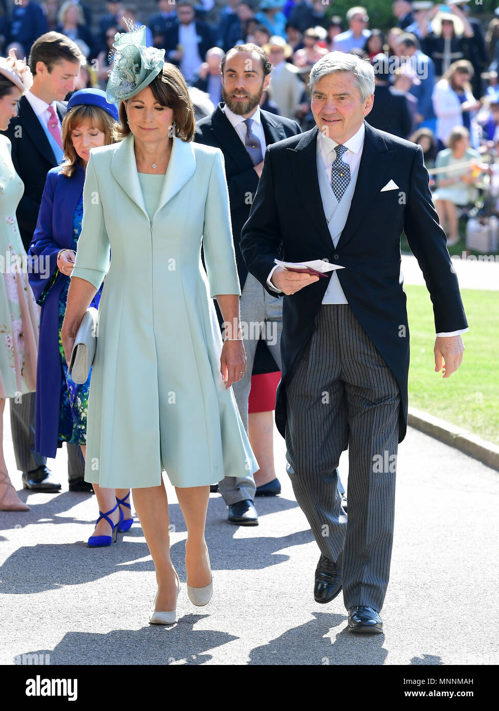 Michael francis middleton kommt in st georges kapelle windsor schloss ...